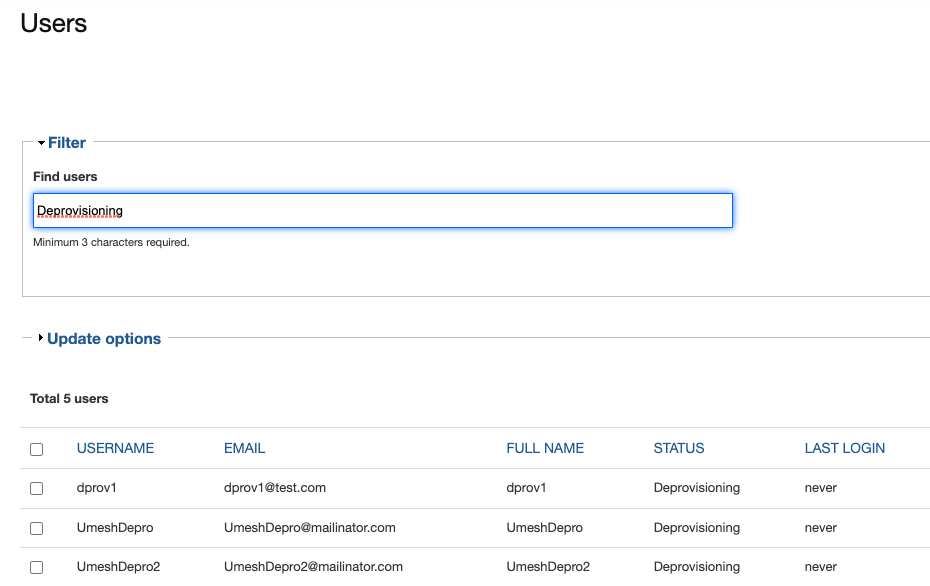 Deprovisioning a User - Apporto